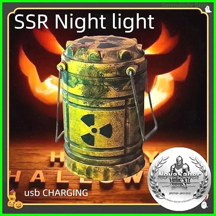 Кемпинговый фонарь SSR Night light, USB charging, Встроенный аккумулятор, Серый