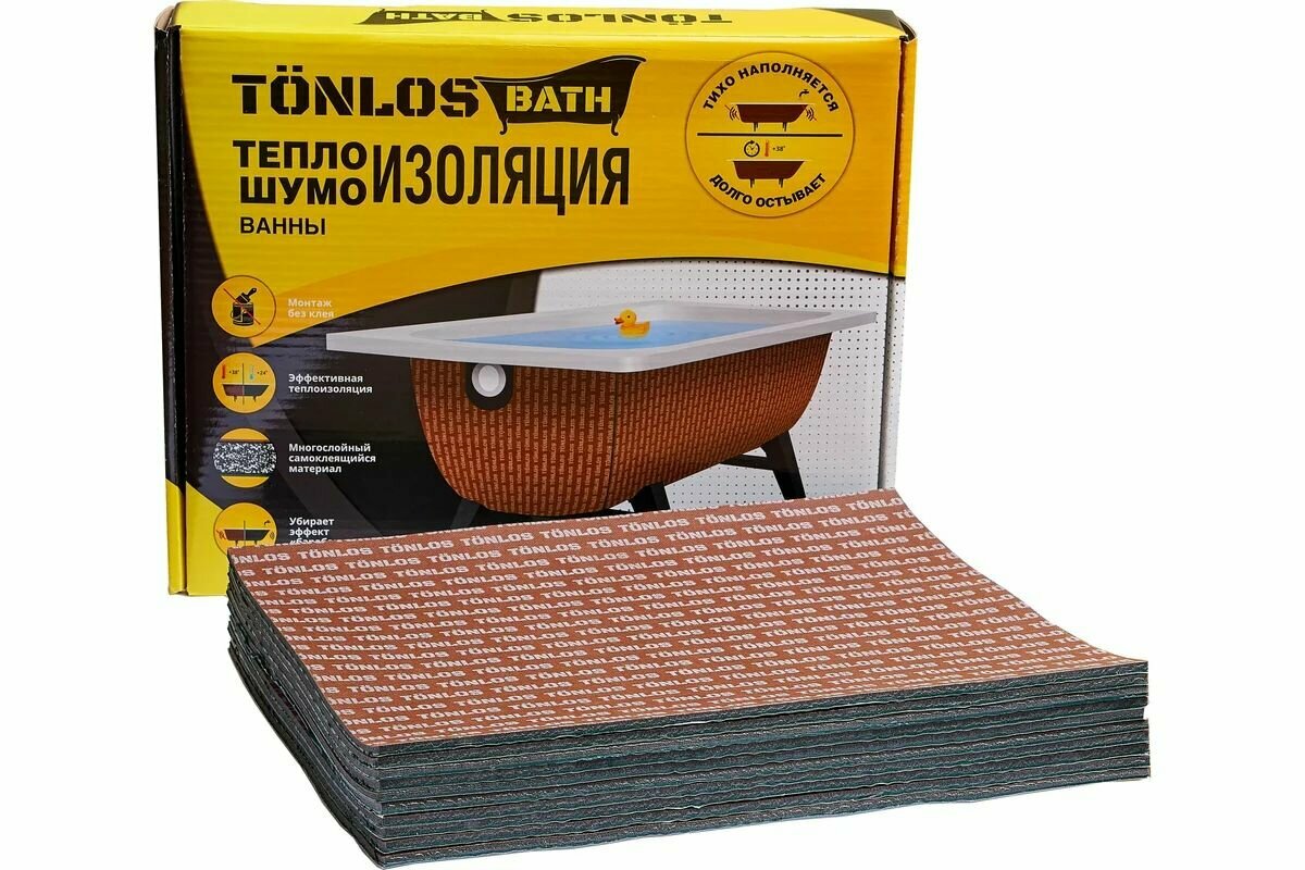 Шумоизоляция, теплоизоляция для ванны TONLOS BATH