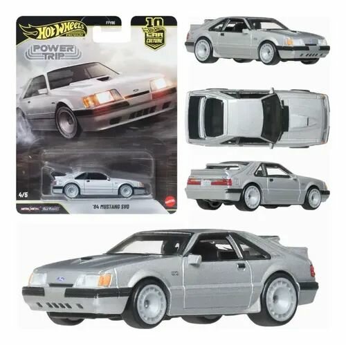 Игрушечный транспорт Hot Wheels PREMIUM CAR CULTURE - Power Trip 4/5 '84 Mustang SVO,1:64 - JKF31