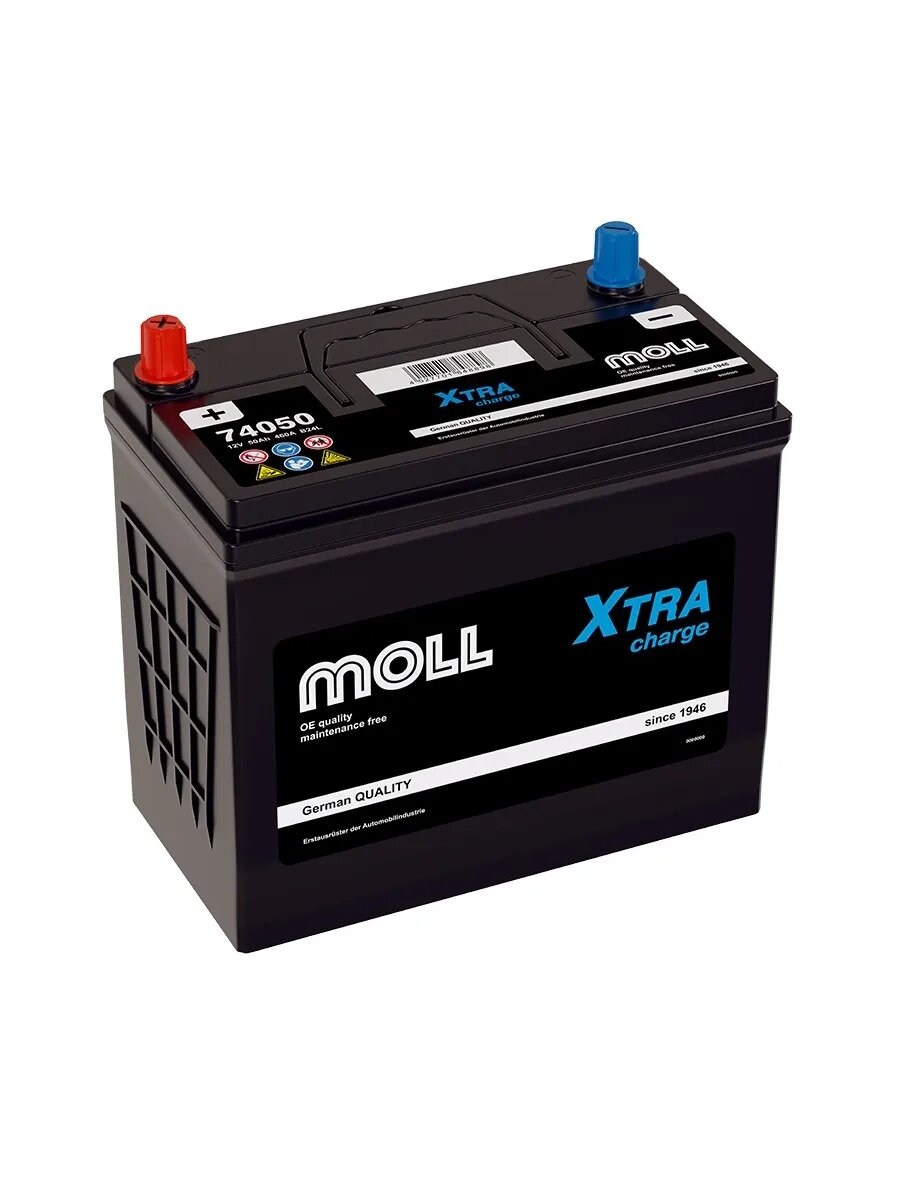 Аккумулятор MOLL XTRA charge B24L 12V 50Ач обр. пол.
