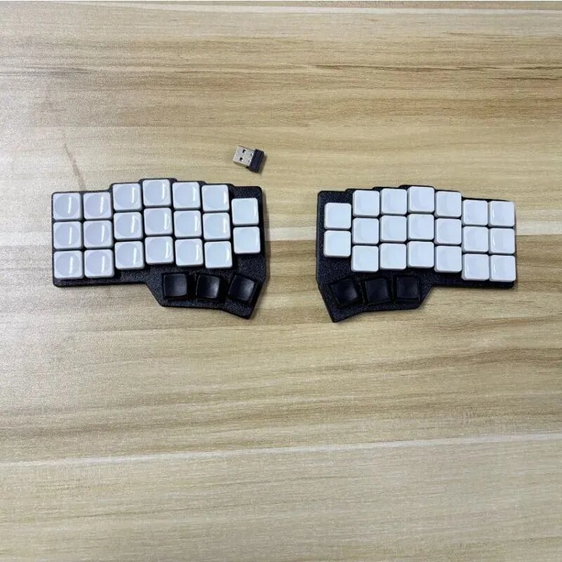 Клавиатура беспроводная Corne Choc V4, (Kailh Choc Red Pro), Английская раскладка, белый, черный