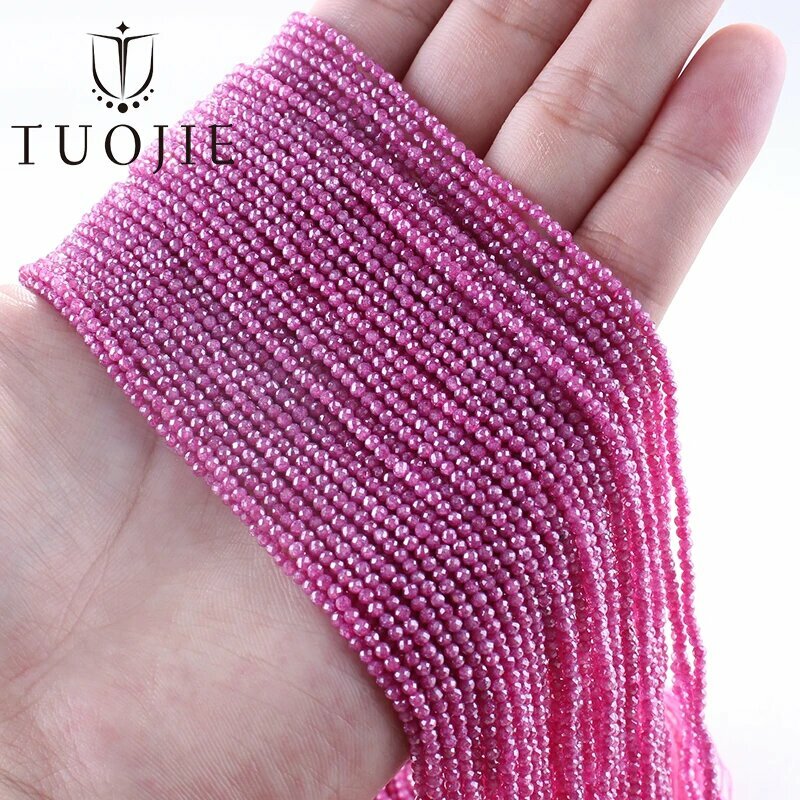 Бусины розовые 2 мм, 5 нитей, Color: 64purple red