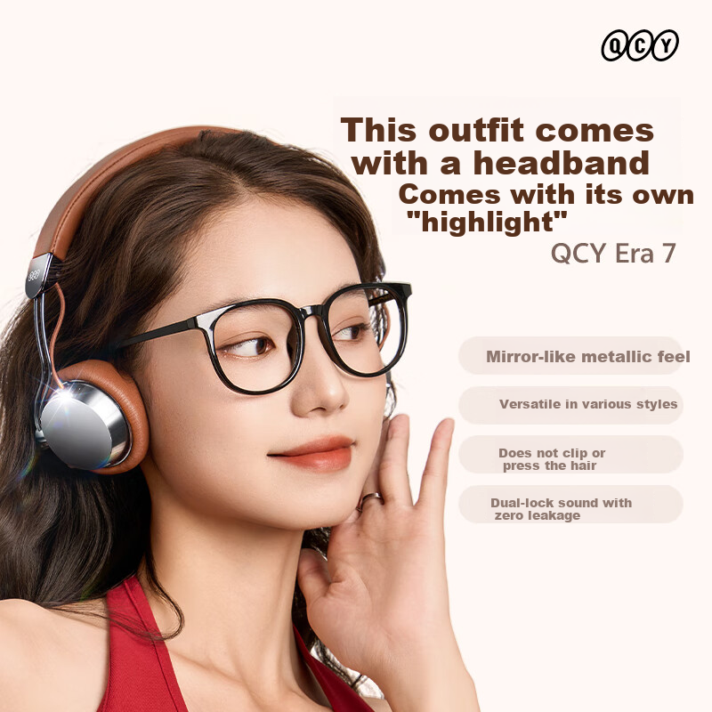 QCY Era 7 Ретро беспроводные наушники Bluetooth классический молочный шейк белый Цвет：Классический молочный шейк белый