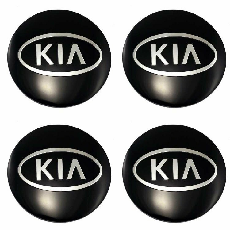 Наклейки на колесные диски Киа / Наклейки на колесо / Наклейка на колпак / Kia D-60 mm