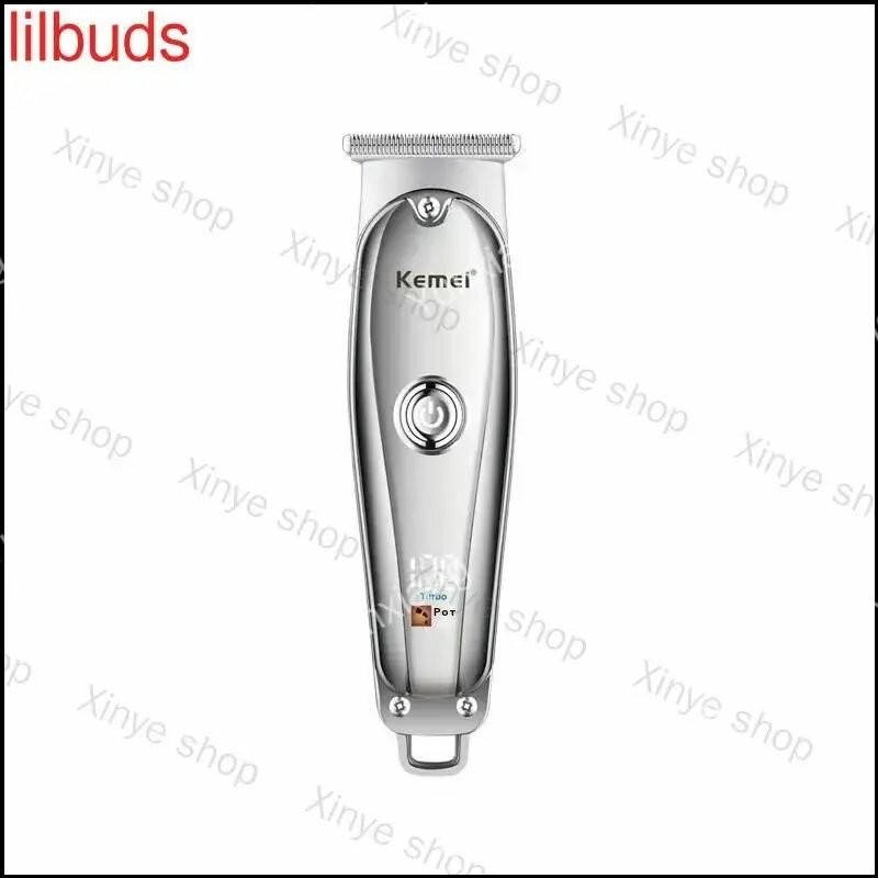 Машинка для стрижки Kemei KM-637 с LED экраном, металлический корпус, триммер для дома, бритва