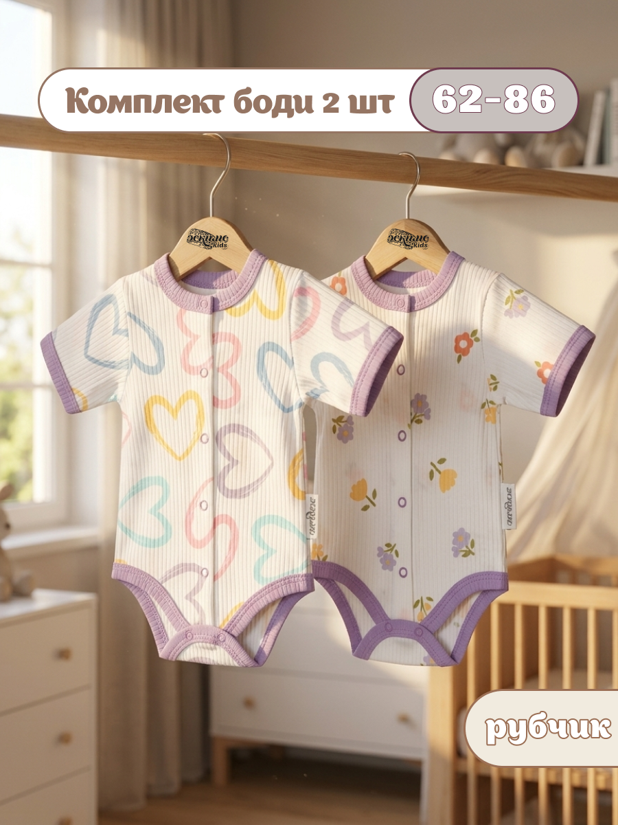 Боди, комплект из 2 шт.