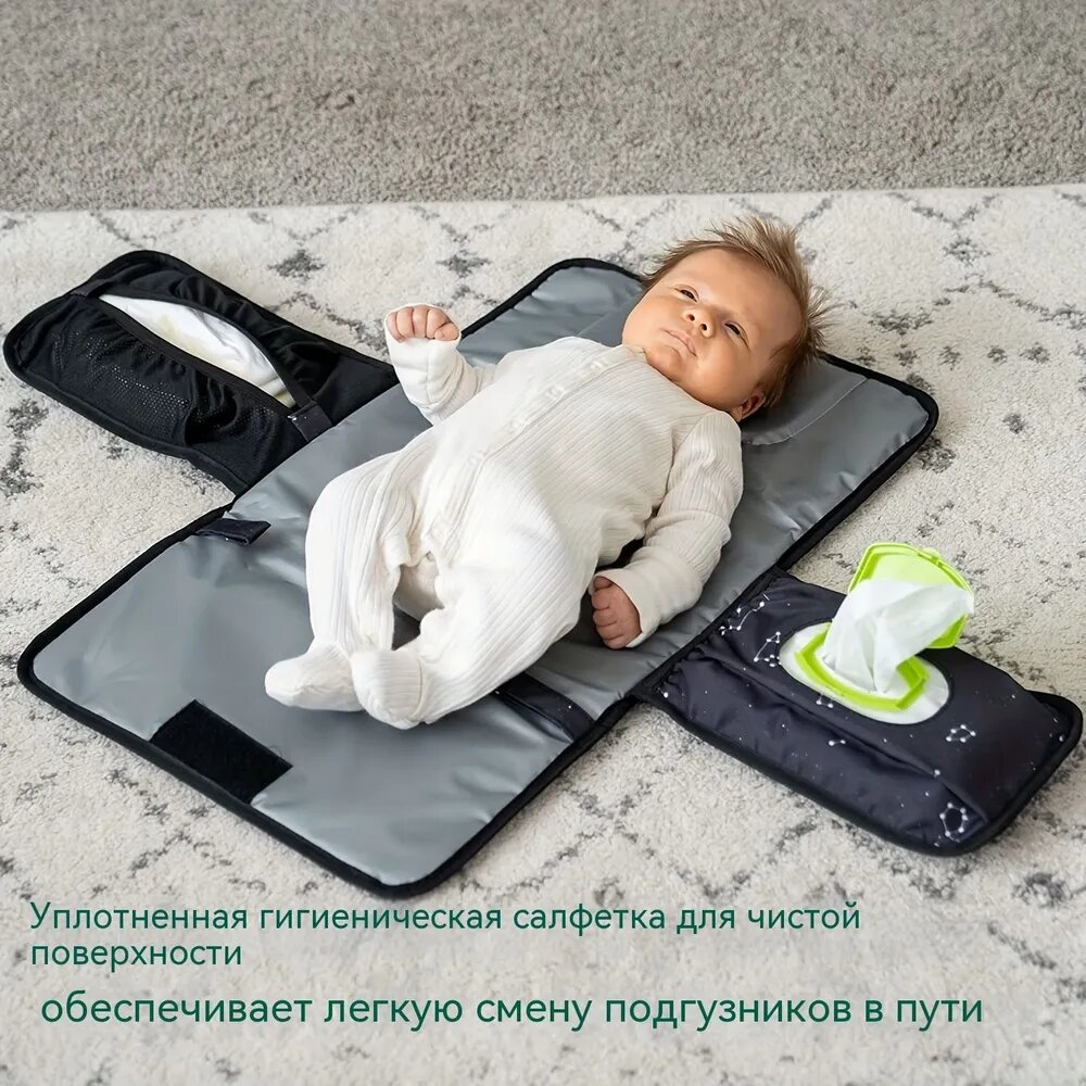 Пеленальная доска Портативный детский складной пеленальный столик для прогулок