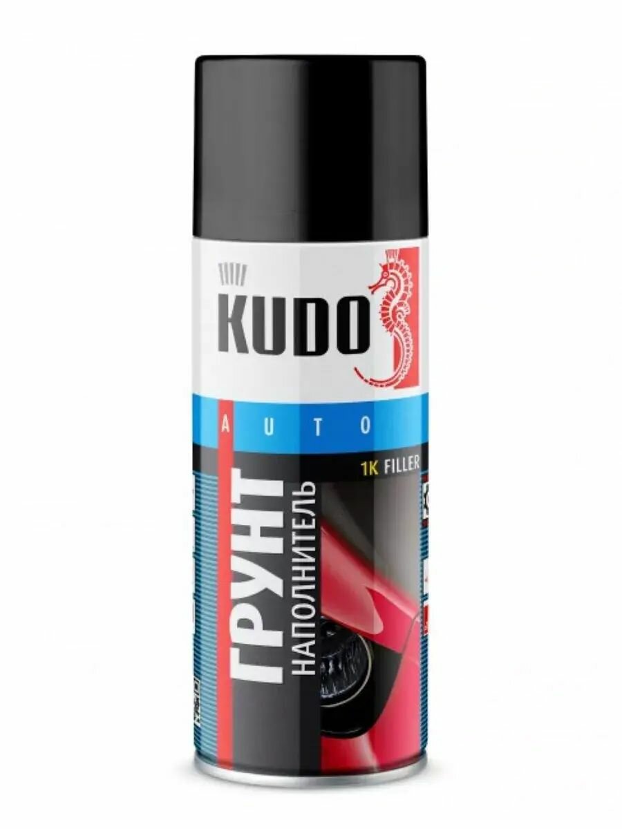 Грунт-наполнитель 1К (черный) KUDO KU-2203 (520 мл) аэрозоль