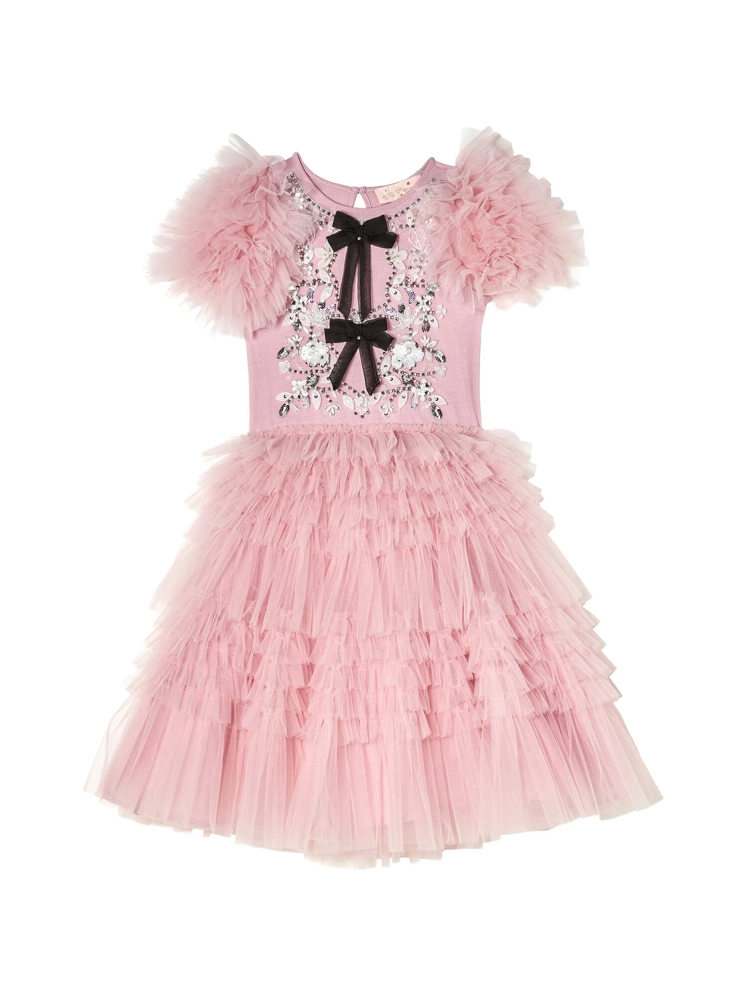Платье Greta embellished ruffled dress