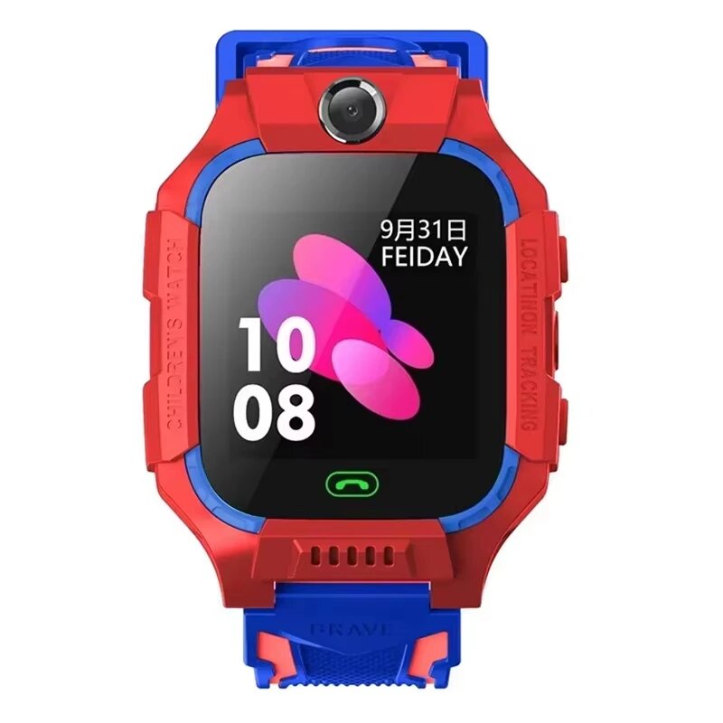Lenovo 5G детские умные часы с GPS и камерой 8K Красный, Red/