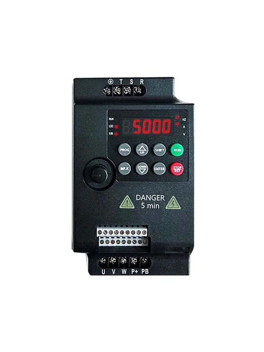 Инвертор VFD 220 В, однофазный преобразователь частоты, 0,4 кВт, 0-600 Гц