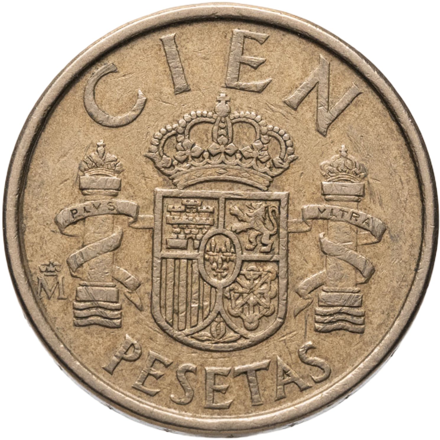 Испания 100 песет pesetas 1982-1988 Бронза, в сохранности VF-XF