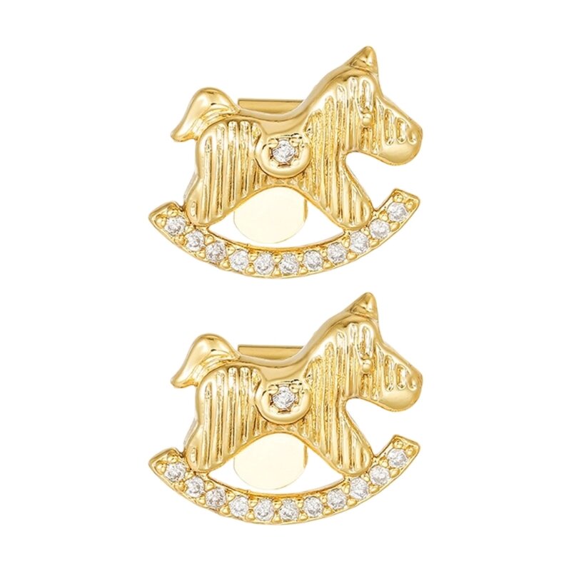 Pony simple подходит для аксессуаров Freeclip1/2 с бриллиантовой пряжкой и зажимом для ушей-золотой