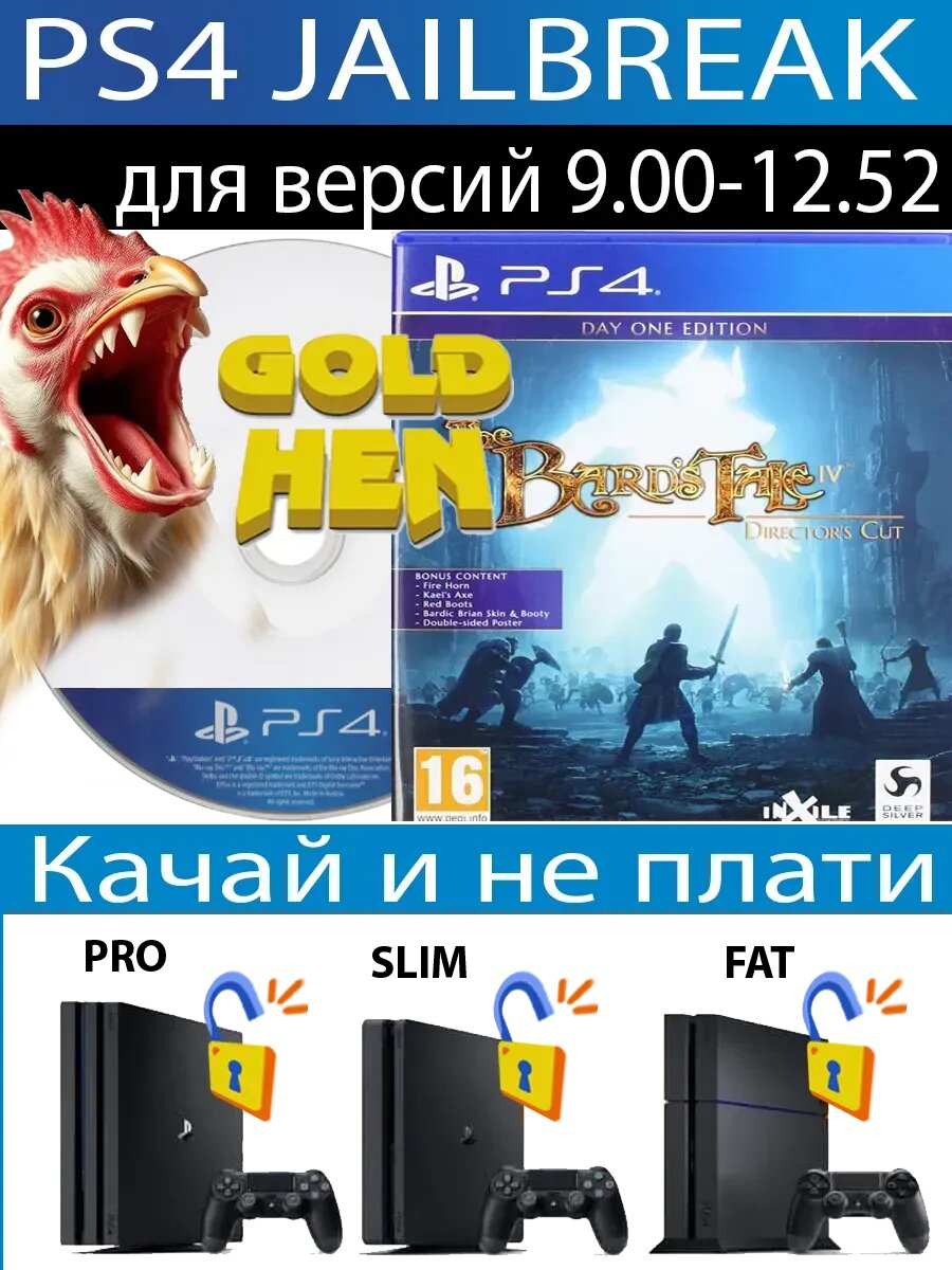 The Bard's Tale IV: Director диск PS4 JB