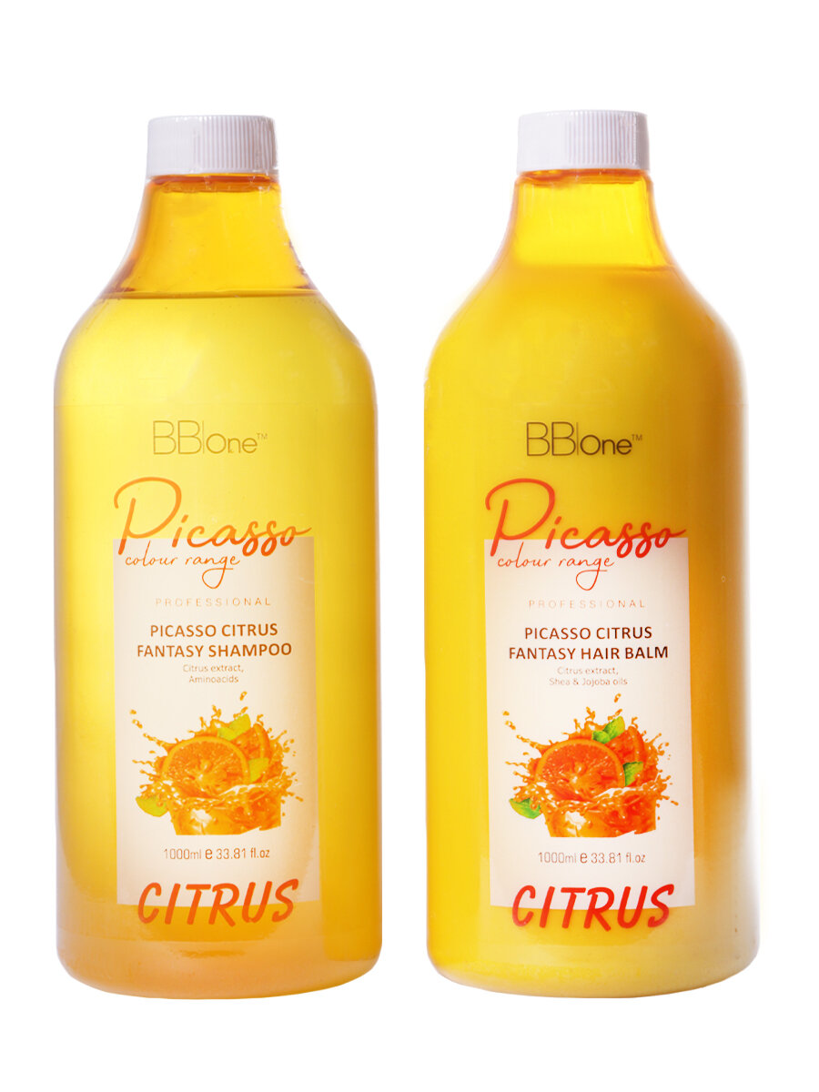 BB One Picasso / Профессиональный набор для волос с гиалуроновой кислотой Citrus Fantasy 2х1000