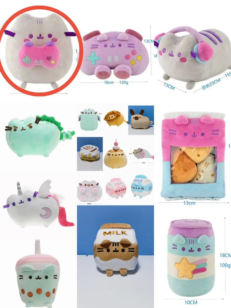 Мягкая игрушка 15 с Joodeals Мягкая игрушка Pusheen the Cat Кот Сэндвич с игра 15 см