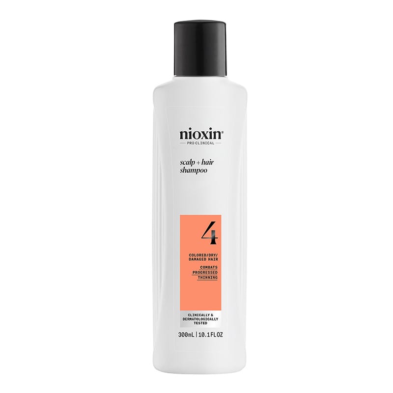 Шампунь для волос Nioxin System 4 Scalp + Hair Shampoo, шампунь для окрашенных волос с заметным истончением, 300 мл