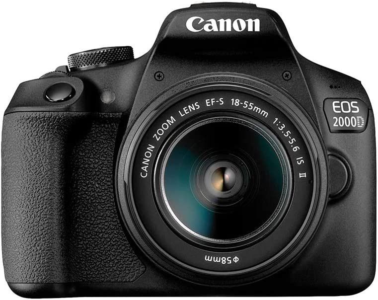 Цифровой фотоаппарат Canon EOS 2000D Kit 18-55mm IS II черный