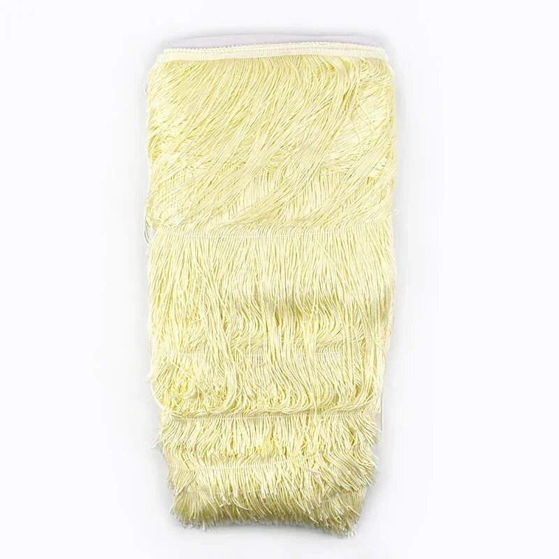 Meetee Бахрома из полиэстера 50 см 50cm-2Meters, Бежевый, Beige