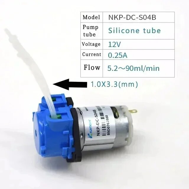 Дозирующий насос 12 В/24 В постоянного тока, для Arduino, для аквариума