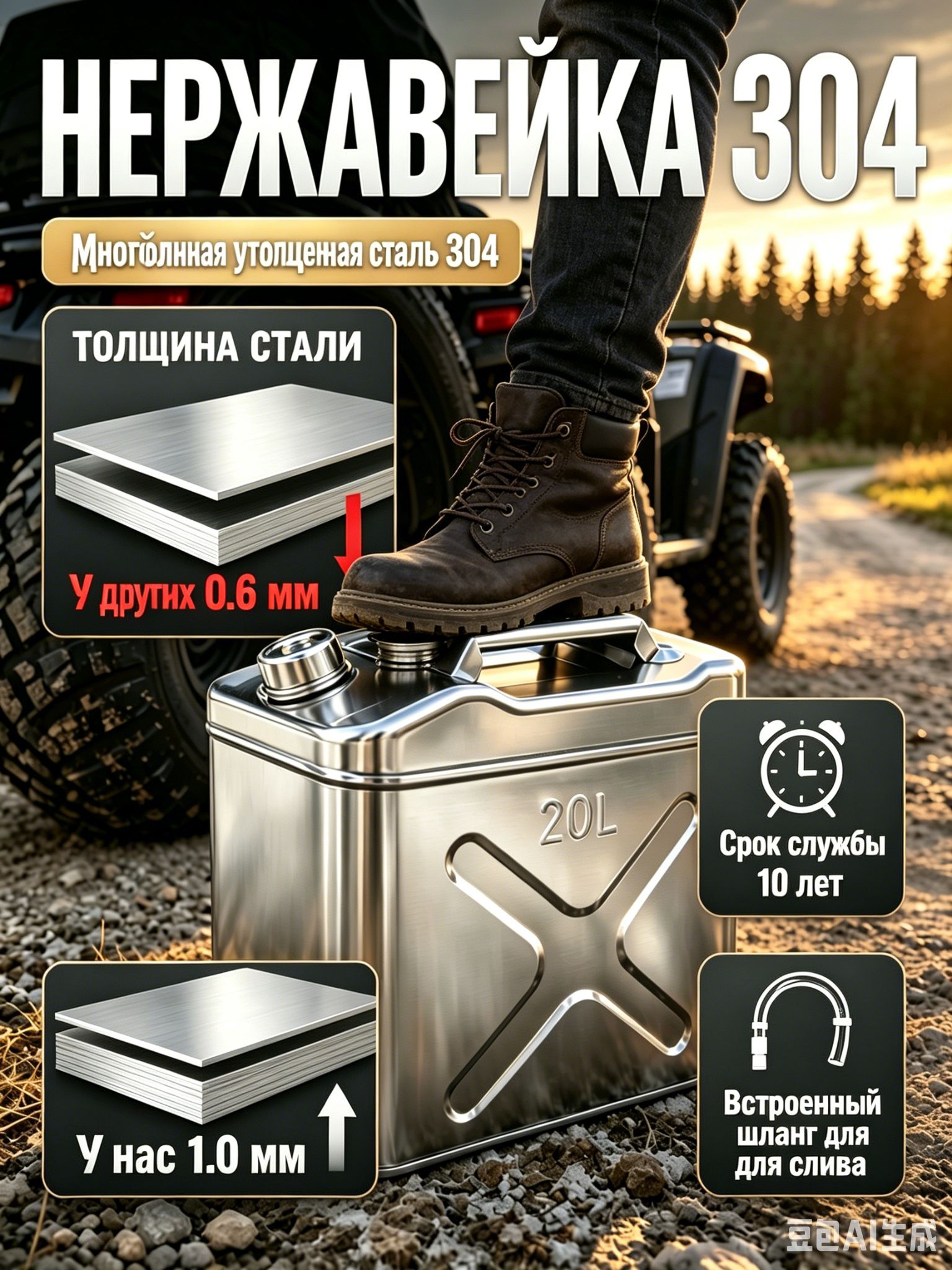Marie Boutique Канистра для ГСМ, 20 л