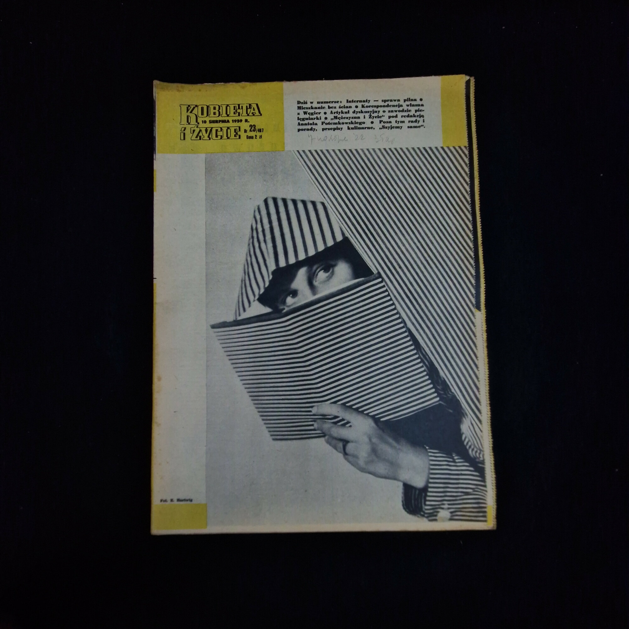 Журнал винтажный, СССР. Польское издание Kobieta i Zycie, номер 23, 1959 год