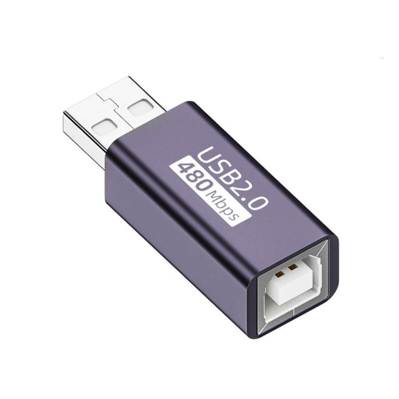 USB B розетка на USB/Mini Micro USB/MiDi/Г-образный TypeC штекер, USB-разъем