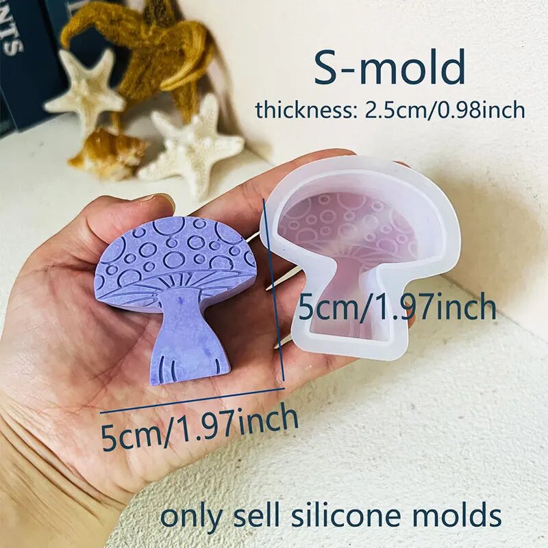 Силиконовая форма для свечей "Гриб" S-mold