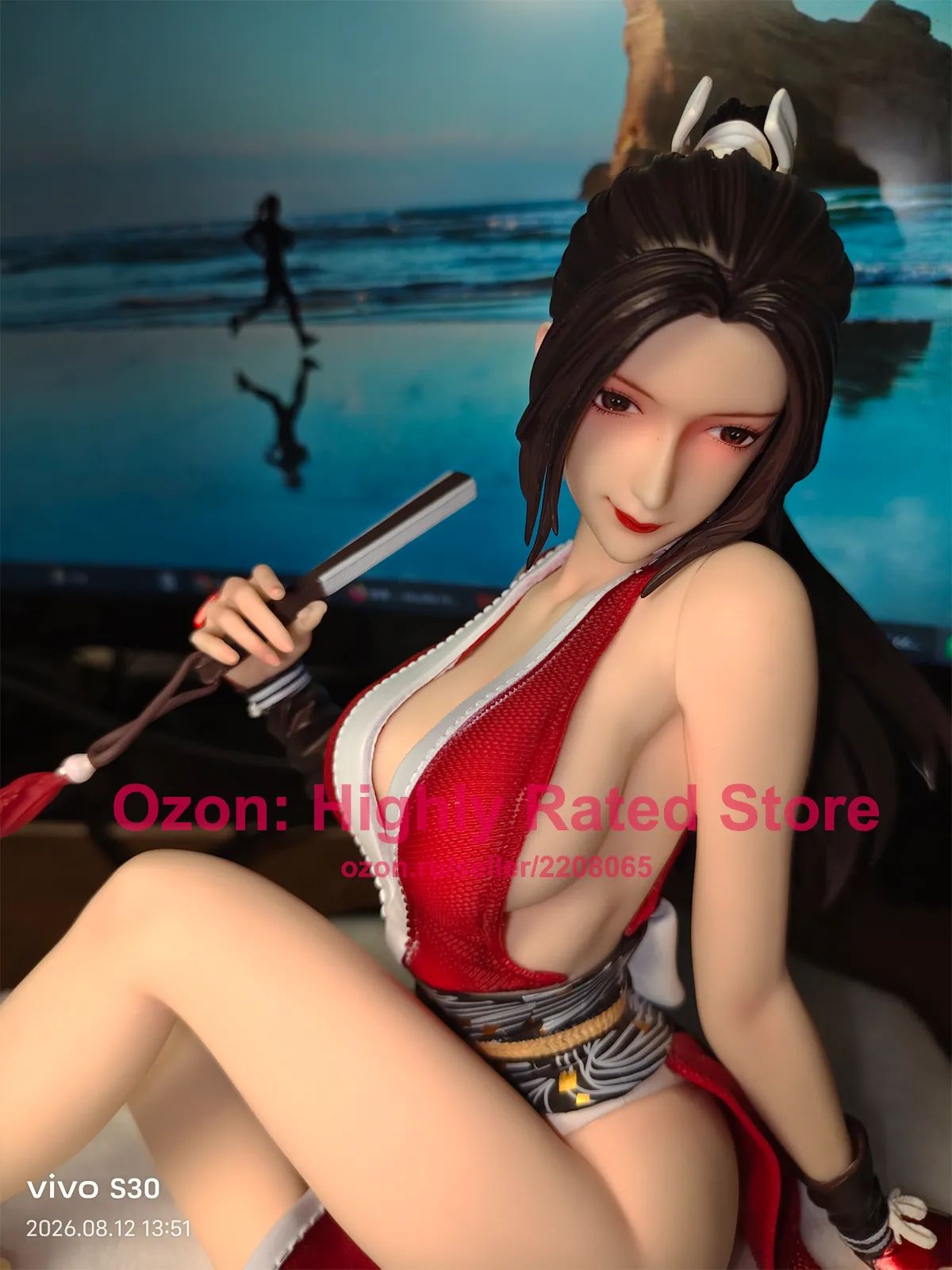 21cm Коллекционная аниме фигурка Маи Сирануи Премиум статуэтка Mai Shiranui KOF