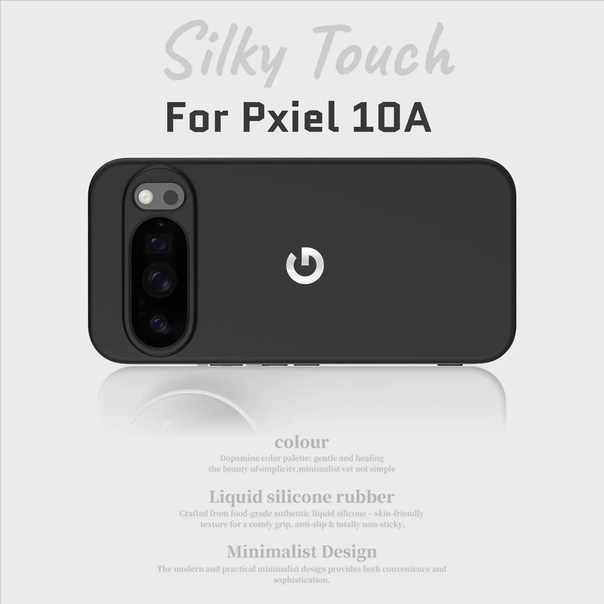 Черный силиконовый чехол для Google Pixel 11 Pro XL