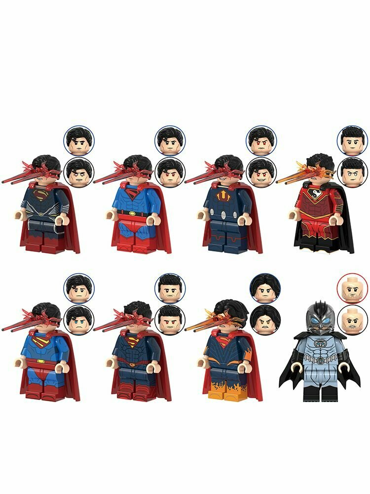 Минифигурка DC Супермен 8 шт / Конструктор Стройка
