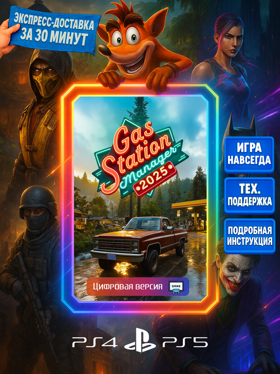 Gas Station Manager 2026 PS4/PS5 | Моментальная доставка | Английский язык | Имитация