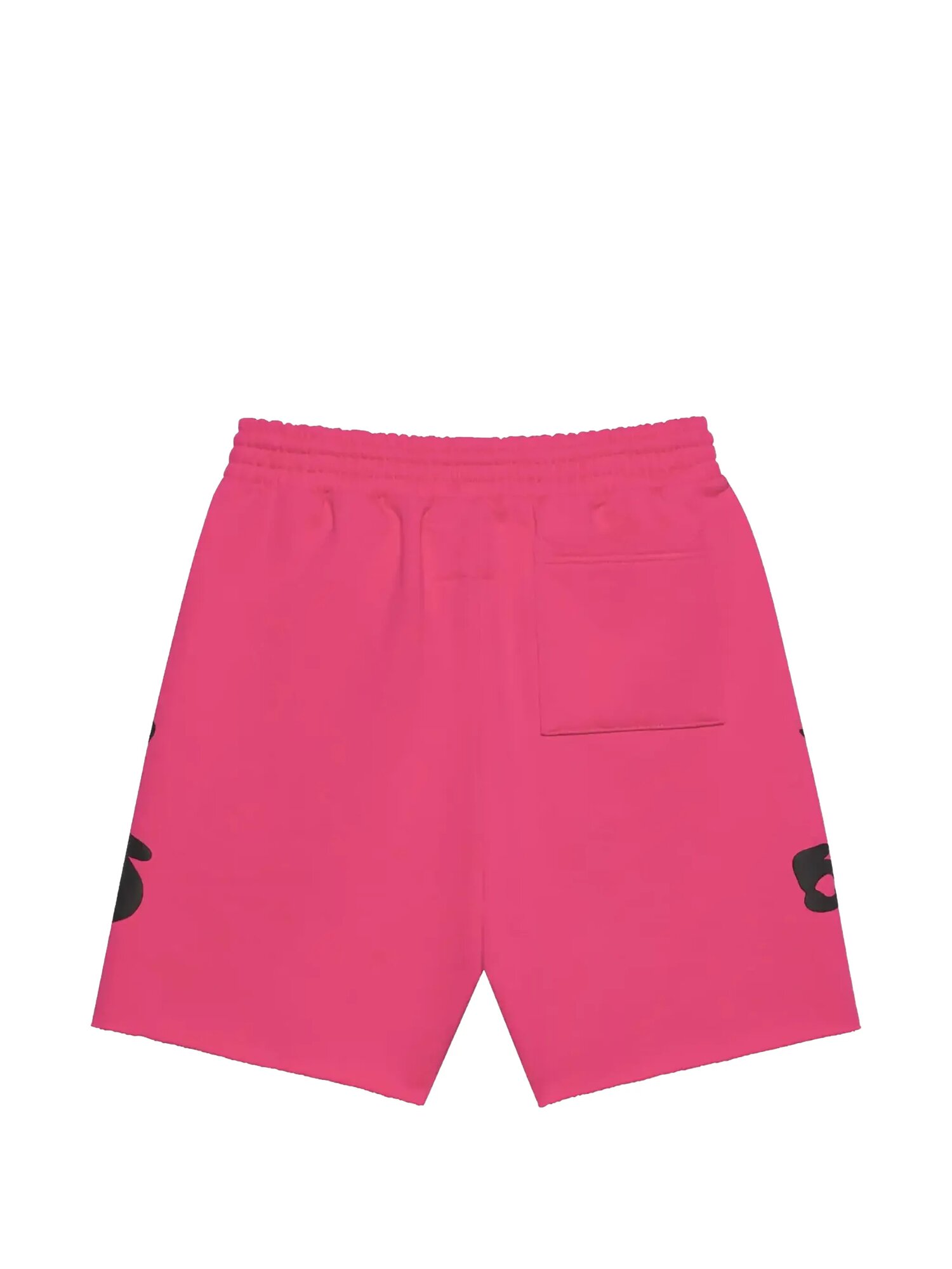 Шорты sp5der worldwide Logo-print raw-edge shorts, размер 54, розовый — фото 1