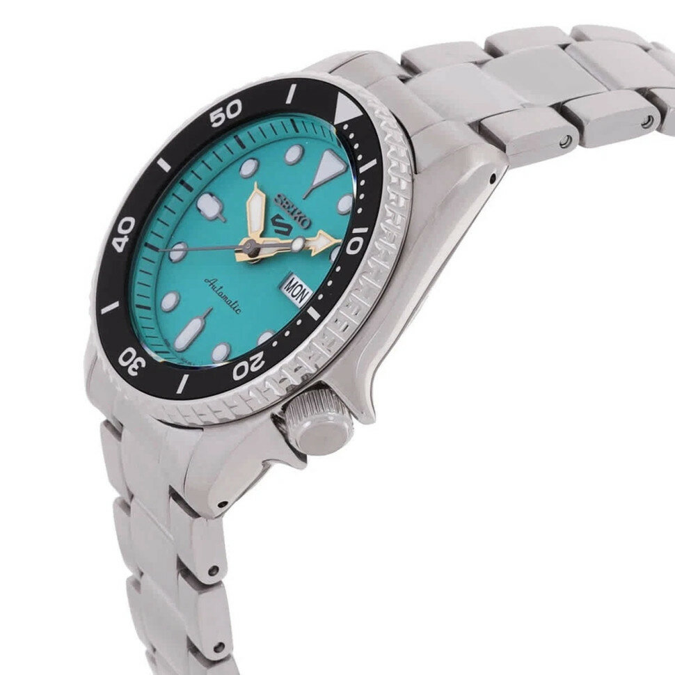 Наручные часы SEIKO, бирюзовый, черный, серебряный — фото 1