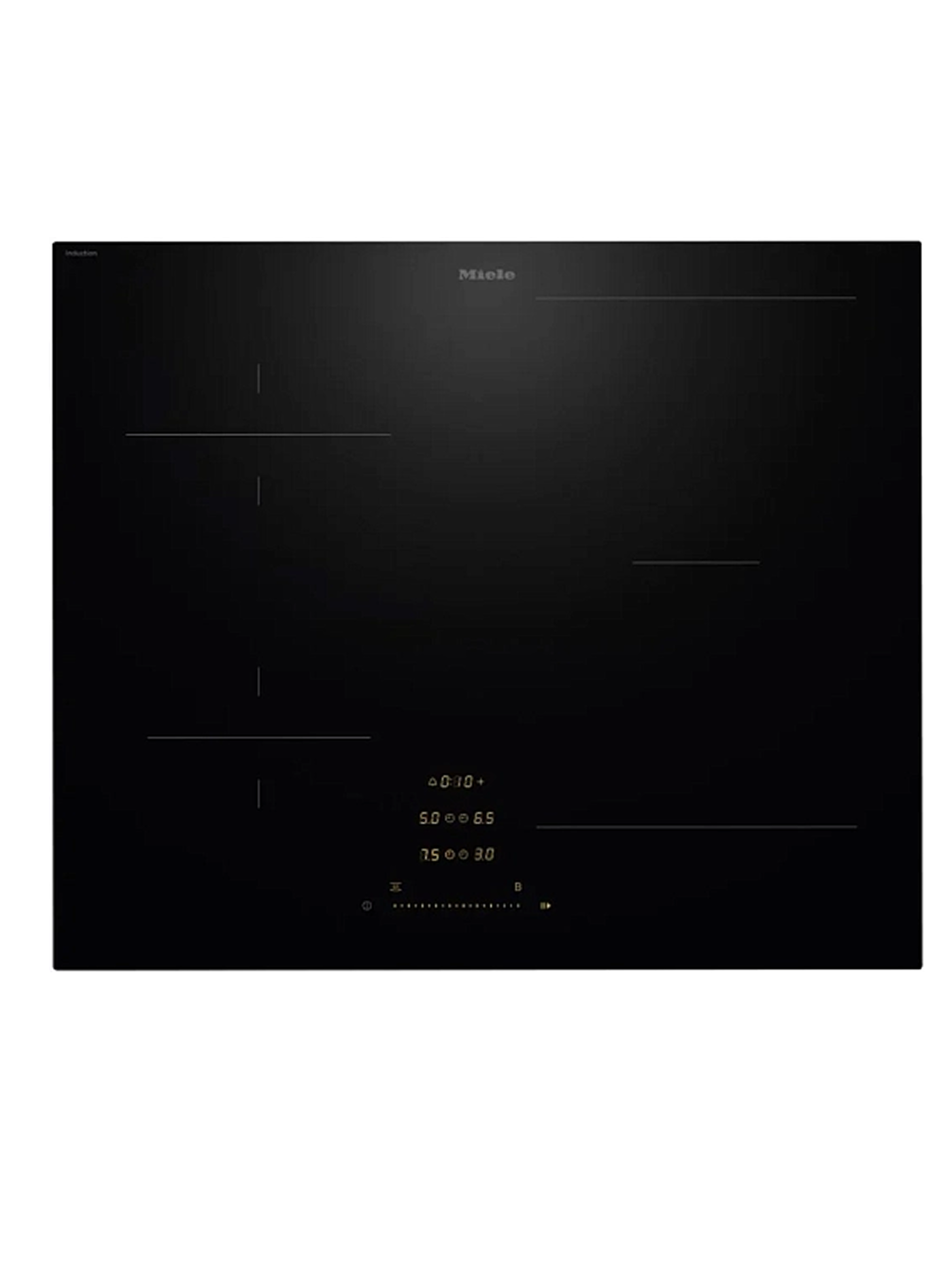 Индукционная варочная панель Miele KM 8462 FL, 4 конфорки, 9 степеней мощности