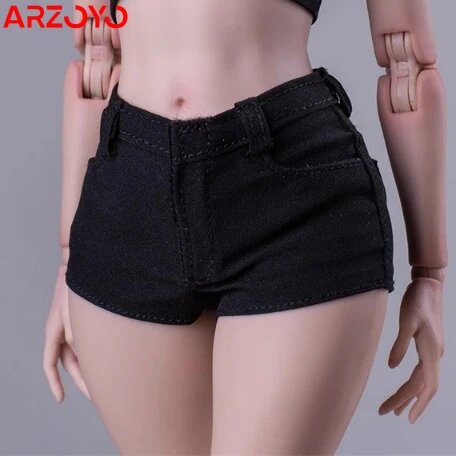 Женские короткие брюки для куклы Ar.zoyo 1/6 Черный, B