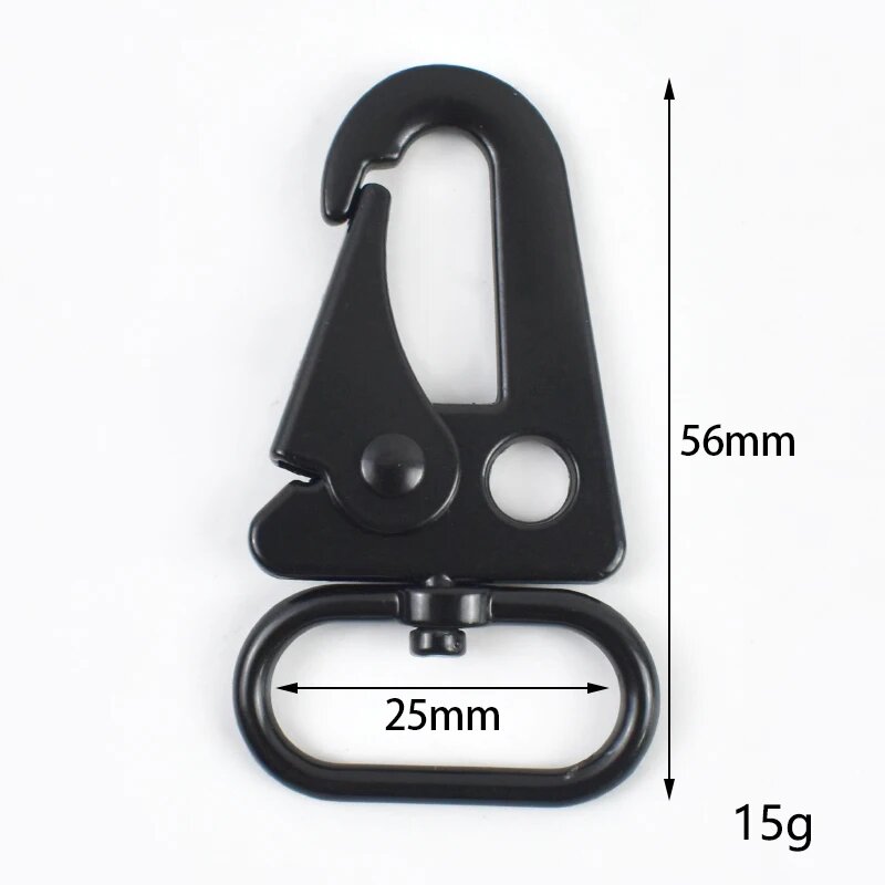 Металлические пряжки Meetee 10Pcs, BF485-Black-25mm