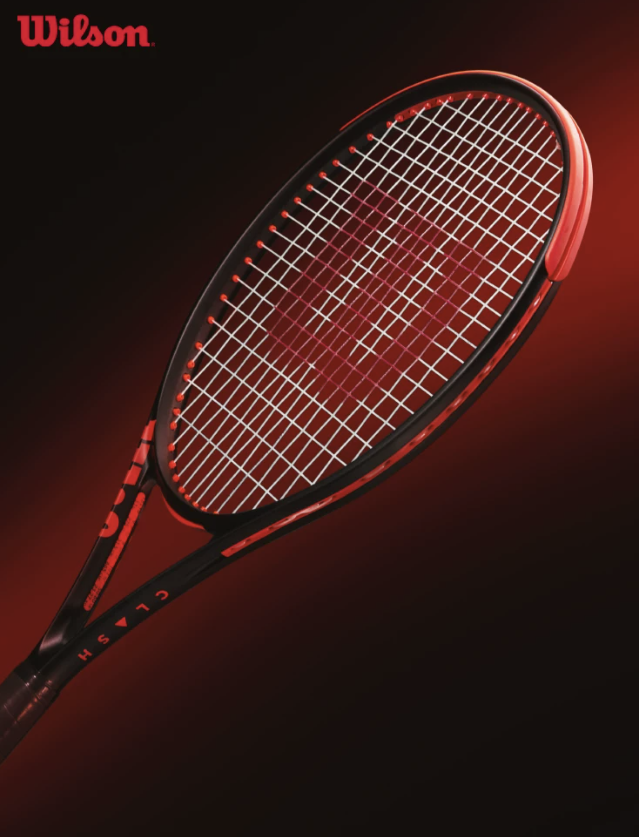 Теннисная ракетка Wilson CLASH 25 V3.0 для подростков | Полностью углеродная | Защита суставов