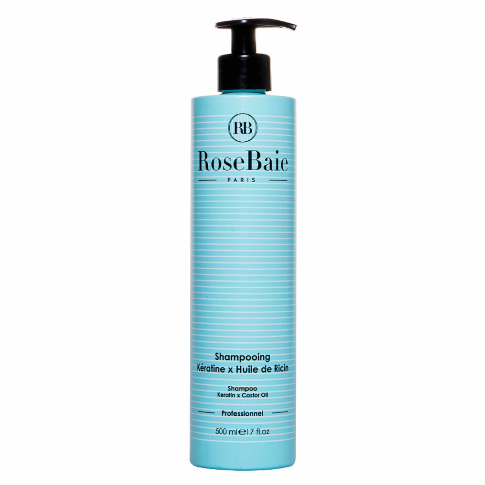 RB ROSEBAIE PARIS Шампунь для волос кератиновый с касторовым маслом Shampoing Keratine X Ricin