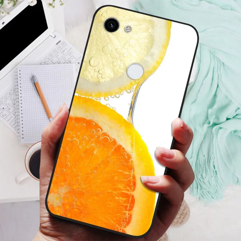 Силиконовые мягкие чехлы для Google Pixel 3a XL Оранжевый, 59, For Pixel 3A XL