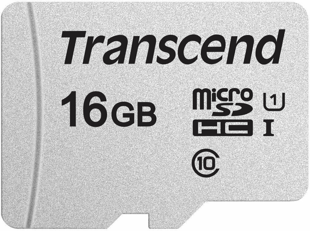 Transcend microSDHC 300S UHS-I Class U1 16 GB карта памяти без адаптера