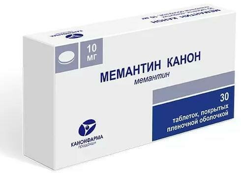 Мемантин Канон, таблетки покрыт. плен. об. 10 мг, 30 шт.