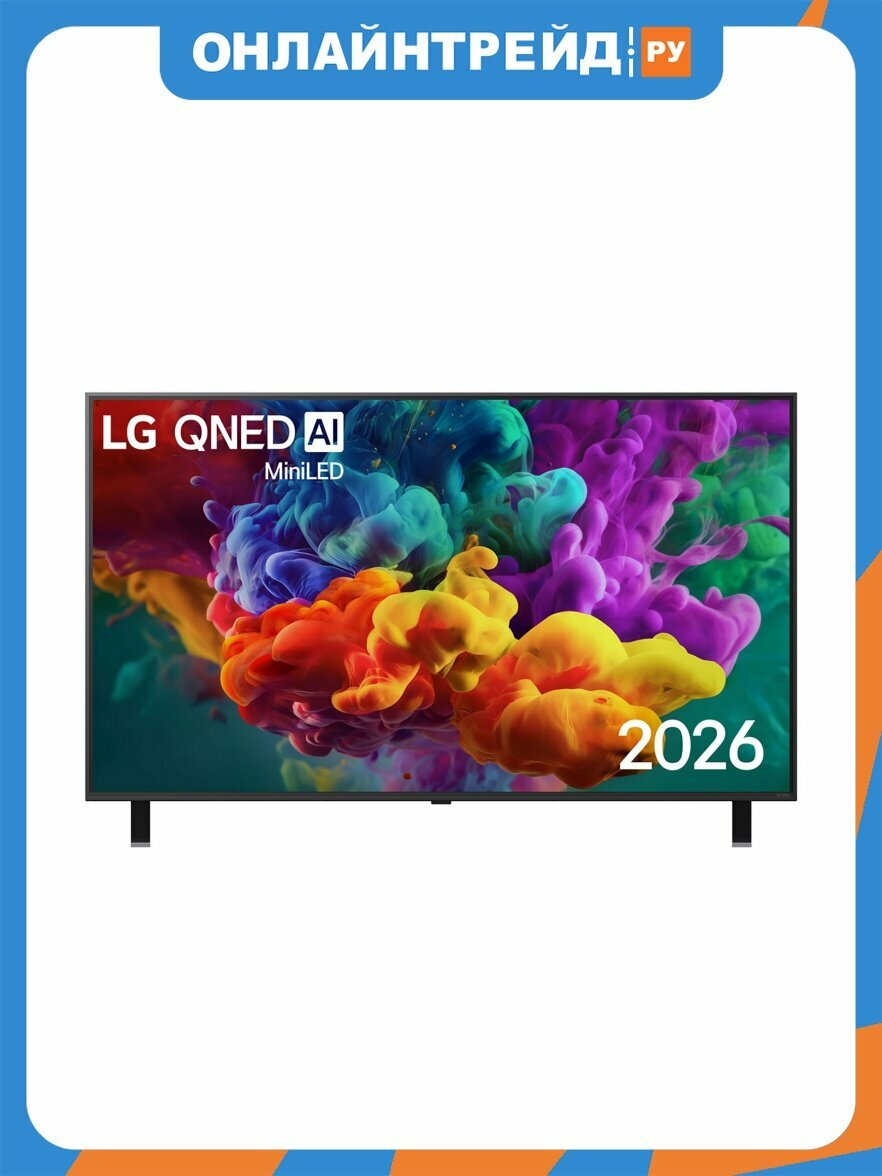 Телевизор LG 50QNED85B6A. ARUG, QNED, 4K Ultra HD, черный