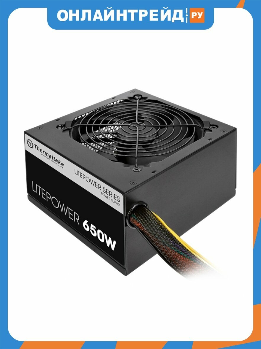 Блок питания Thermaltake LT-650P RTL LTP-0650P-2 ATX 650W простой