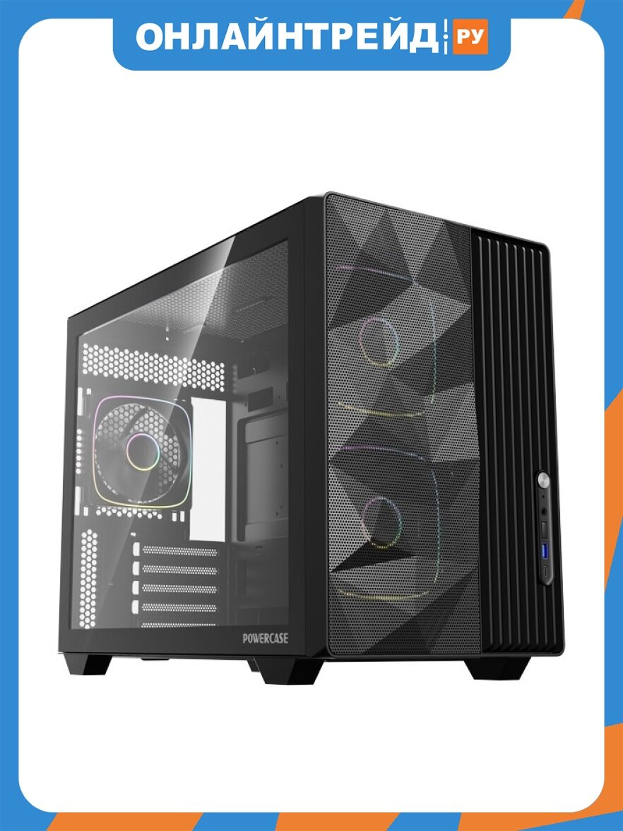Корпус Powercase TX3 ARGB, черный (CTX3AB-A3)
