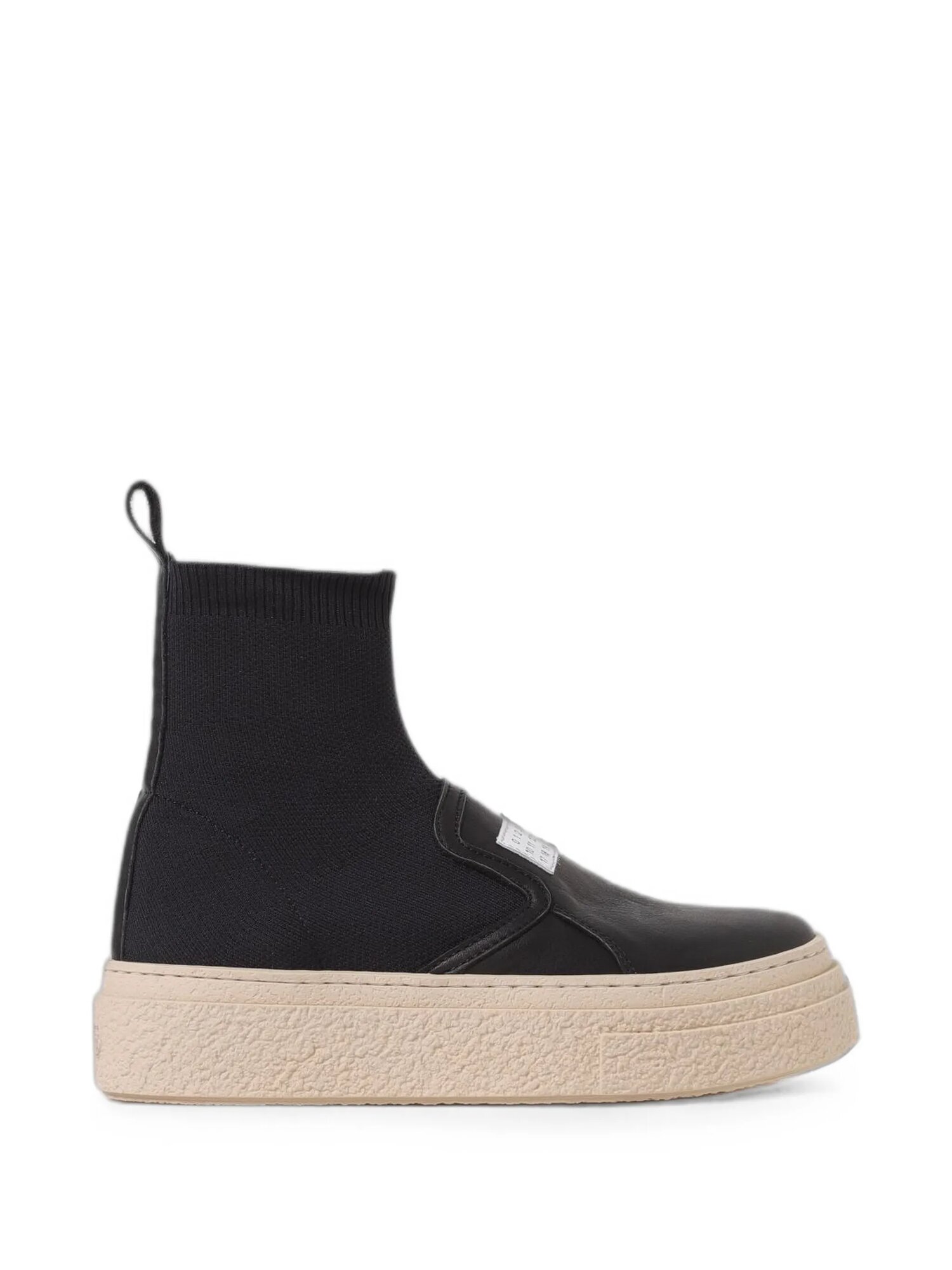 Кроссовки Sock-style leather sneakers