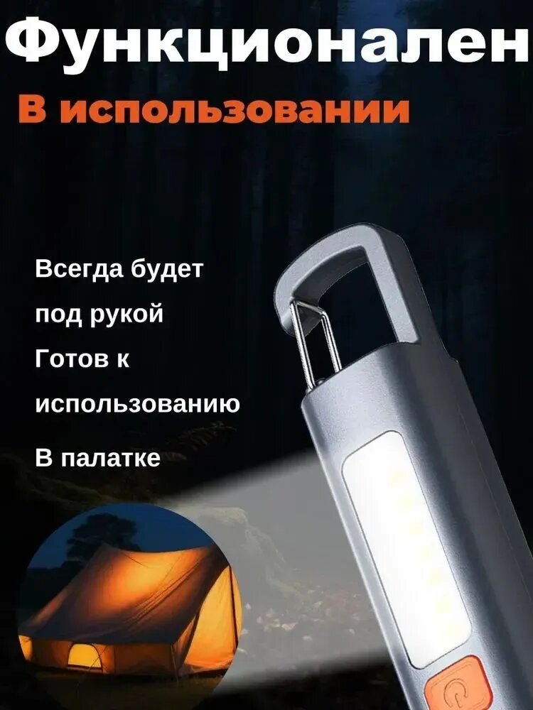 Фонарь ручной светодиодный LIONIX, 2 шт. в упаковке, 200 м, 4 режима, до 18 часов работы, Type-C — фото 1
