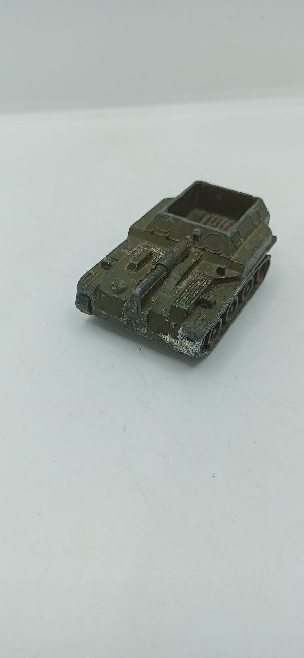 Игрушка Самоходная артиллерийская установка военная техника винтажная советская, металл, СССР В реставрацию