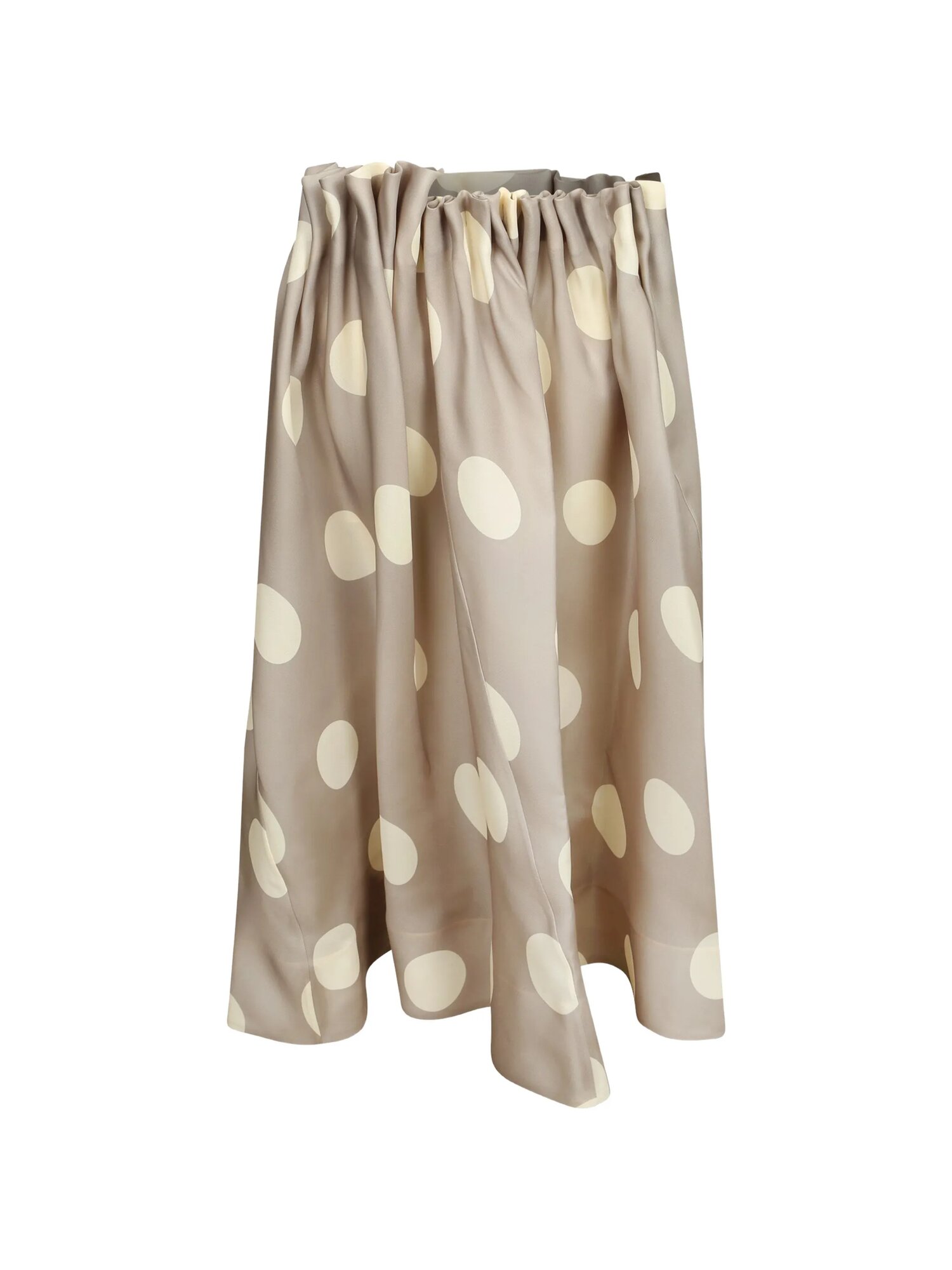 Юбка Polka-dot gathered midi skirt