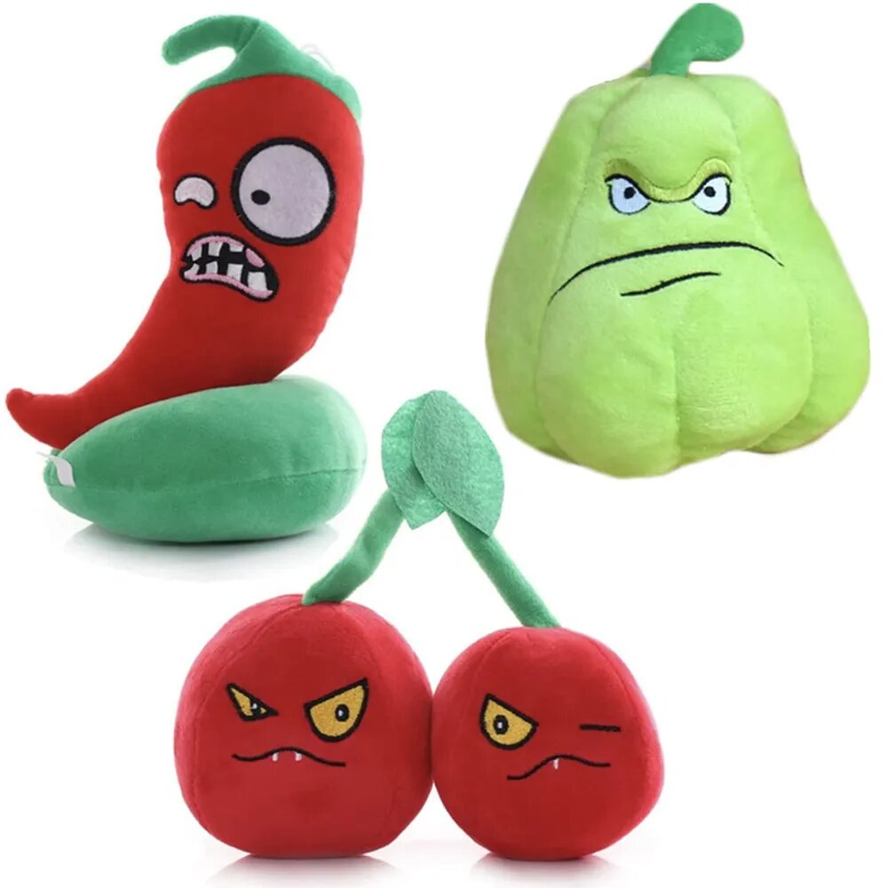 Мягкая игрушка Растения против Зомби (Plants vs Zombies), 18-30 см, новогодний подарок для детей